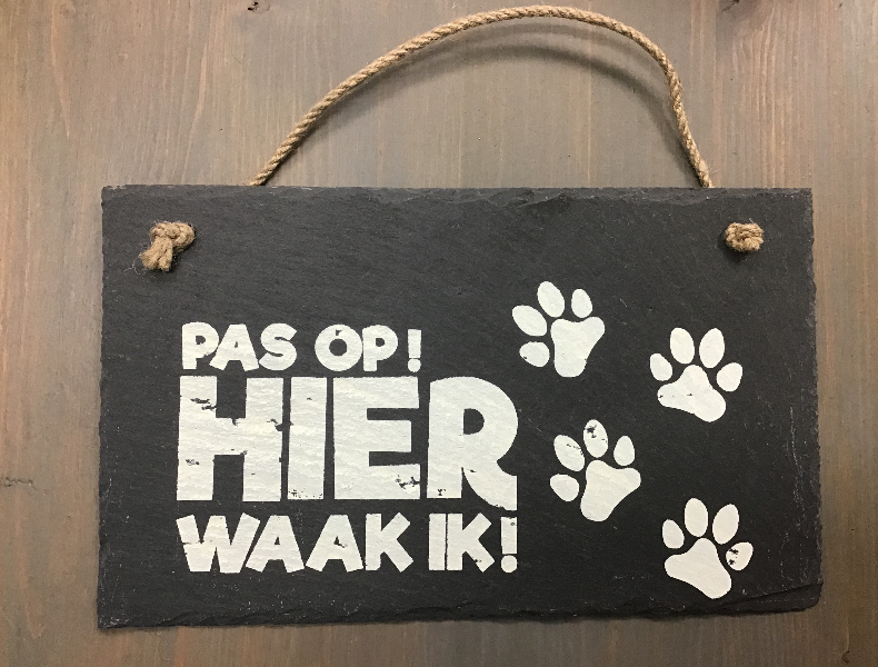 Leisteen - Pas op hier waak ik | Rodanthe Decoratie | De Site voor ...